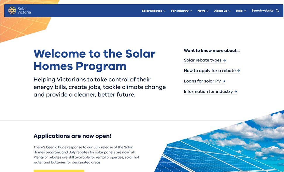 Solar Victoria - NOW Digital Agency
