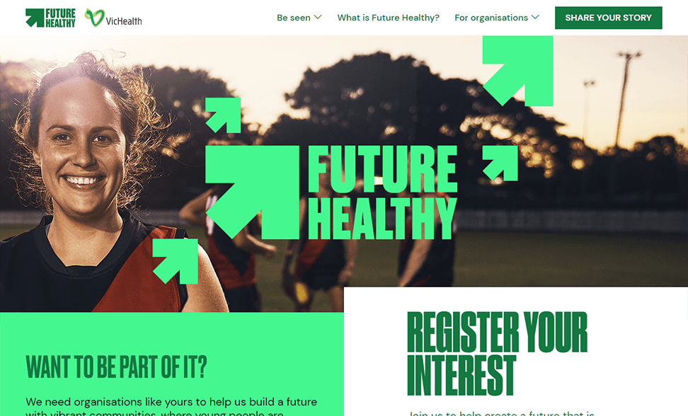 VicHealth - Future Healthy - NOW Digital Agency