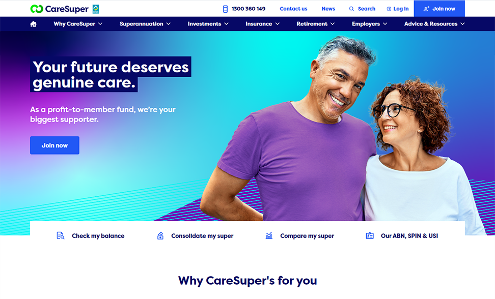 CareSuper - NOW Digital Agency