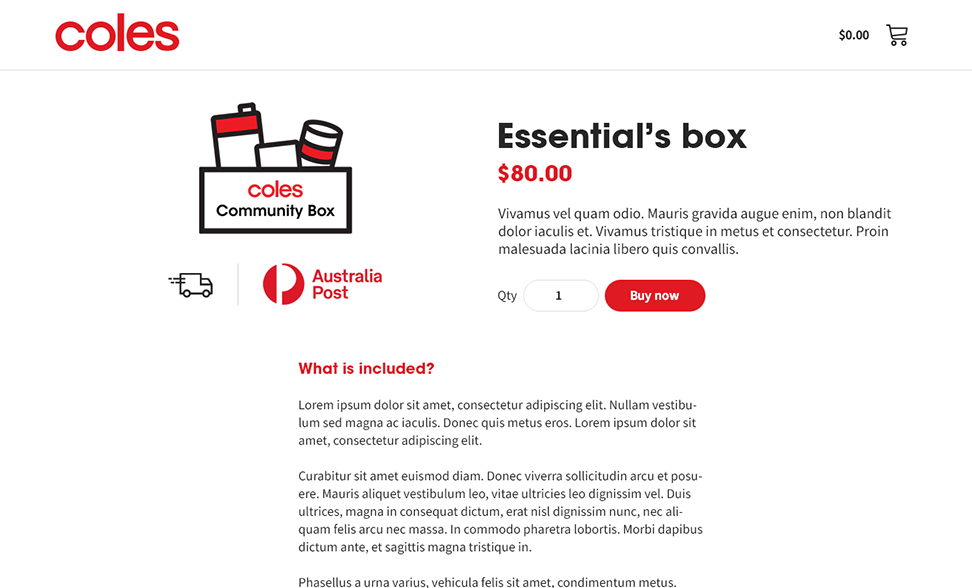 Coles - Community Box - NOW Digital Agency